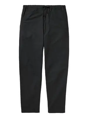ORSLOW Straight-leg Cotton-ripstop Drawstring Trousers - Black
