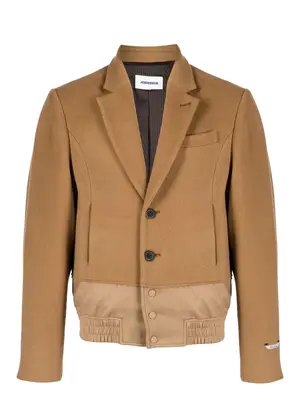 ADER ERROR Layered-effect Single-breasted Blazer - Brown
