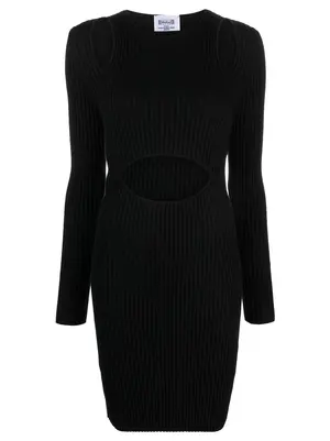 Wolford X Simkhai Ribbed-knit Minidress - Black