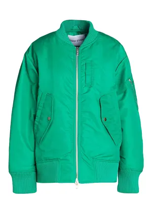 STAND STUDIO Jumbo Shell Bomber Jacket - Jade