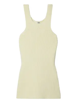 TOTEME Totême Ribbed-Knit Tank Cream