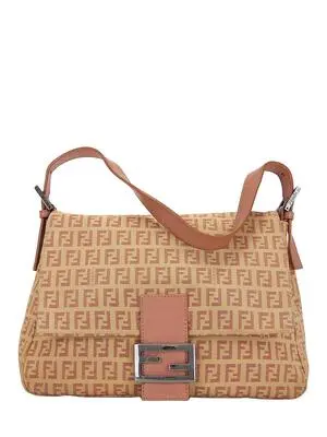 Fendi Fendi Zucca Mama Baguette Shoulder Bag Pink