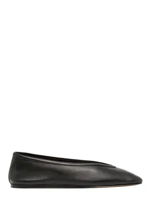 Le Monde Beryl Luna Leather Ballerinas - Black