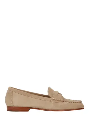 Veronica Beard Veronica Beard Penny Suede Loafer Sand
