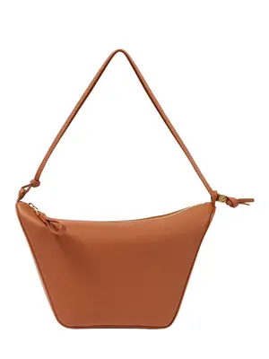 Loewe Hammock Mini Leather Shoulder Bag - Brown