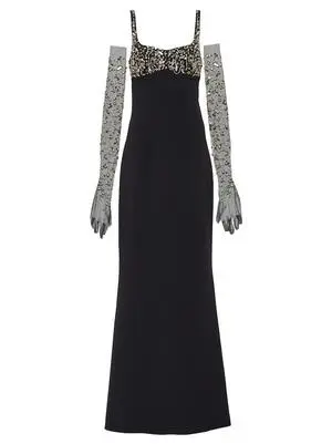 SAFIYAA Safiyaa Beatriz Embellished Gown