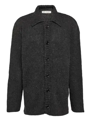 Our Legacy Ribbed-knit Cardigan - Grey