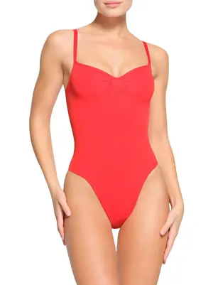 SKIMS SKIMS Seamless Sculpt Thong Bodysuit Ruby