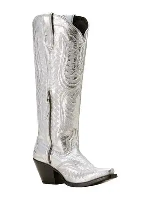 Ariat Ariat Casanova Western Boots Silver Shine