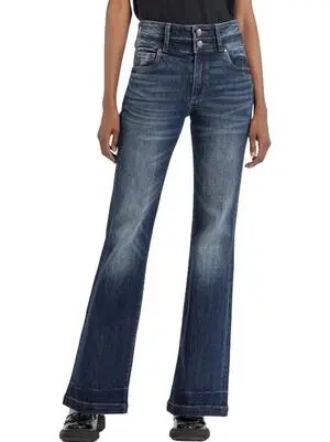 Kut From The Kloth Ana Double Waistband Flare Jeans - Queen
