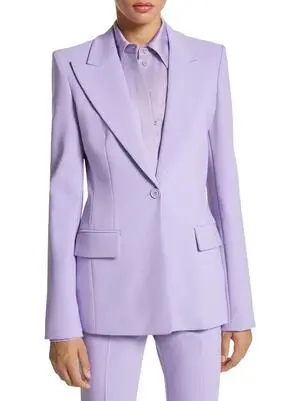Michael Kors Michael Kors Collection Georgina Virgin Wool-Blend Blazer Freesia