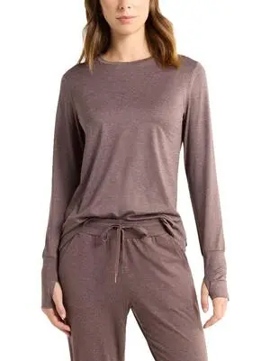 Zella Long Sleeve T-shirt - Grey Plum