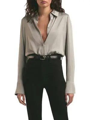 FAVORITE DAUGHTER Favorite Daughter The Take Me Seriously Bodysuit Ultimate Gray