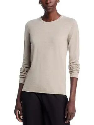 Majestic Filatures MAJESTIC FILATURES Machine Washable Cashmere Crewneck Top Desert