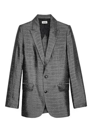 Zadig&Voltaire Jacquard Wing Print Blazer - Anthracite