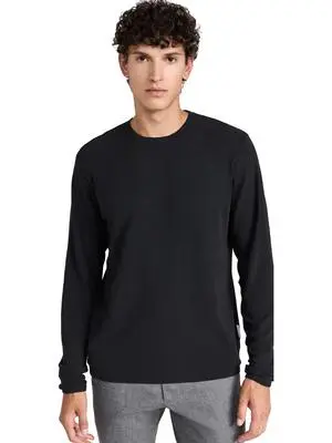 Nn07 Clive Waffle Knit Tee - Black