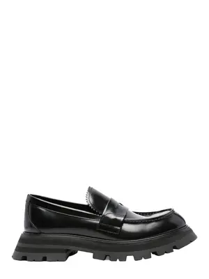 Alexander McQueen Alexander McQueen Lug Sole Penny Loafers Black