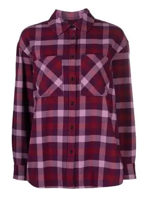 Woolrich Checked Long-sleeve Flannel Shirt - Purple