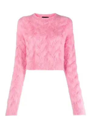 Dsquared2 Brushed Mohair-blend Jumper - Pink