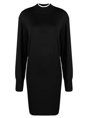 Remain Birger Christensen Mock-neck Minidress - Black