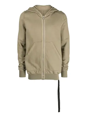 Rick Owens Zip-up Cotton Hoodie - Green