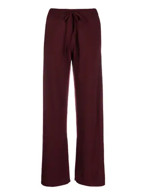 Chinti & Parker Wide Leg Cashmere Trousers - Purple