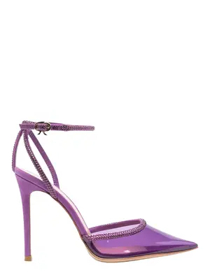 GIANVITO ROSSI Plexi 110mm Pumps - Purple