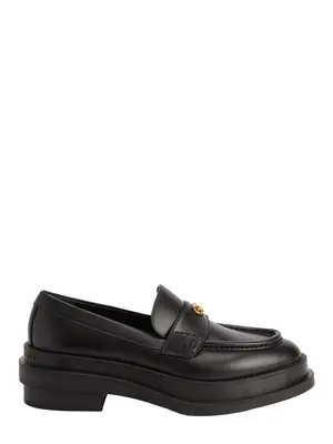 GIUSEPPE ZANOTTI Malick Zali Leather Loafers - Black