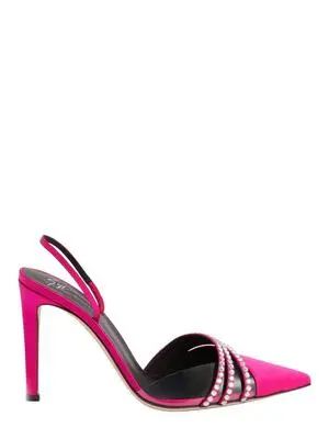 GIUSEPPE ZANOTTI Audrine 105mm Leather Pumps - Pink