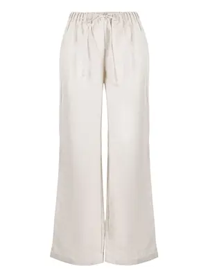 REFORMATION Olina Linen Trousers - Neutrals
