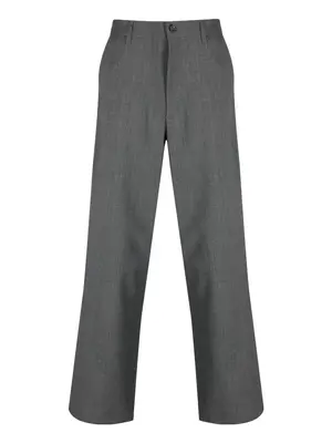 SUNFLOWER Tailored Straight-leg Trousers - Grey