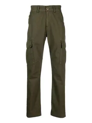 Alpha Industries Straight-leg Cotton Cargo Trousers - Green