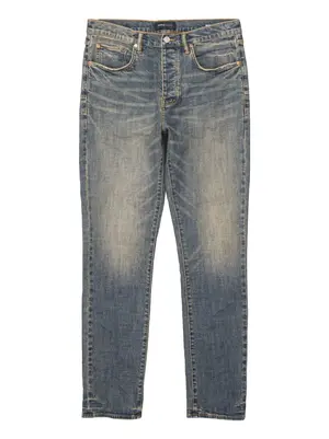 PURPLE BRAND Washed Straight-leg Jeans - Blue
