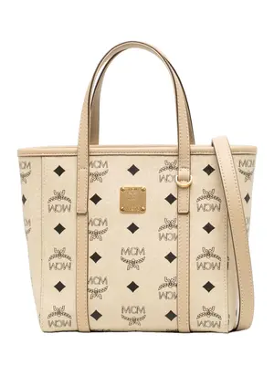 Mcm Aren Mini Tote Bag - Neutrals