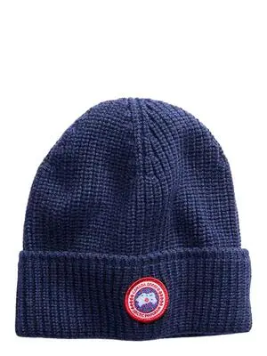 Canada Goose Ribbed Merino Wool Toque - Black