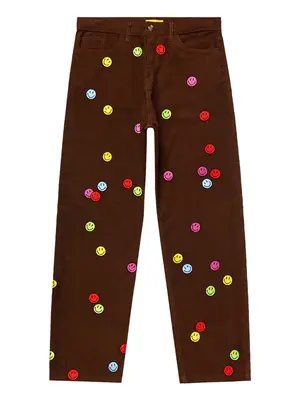 MARKET Smiley Contemporary Art Pants - Brown