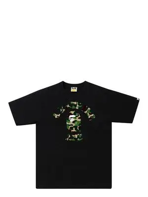 A BATHING APE Abc Camo College Tee /green - Black