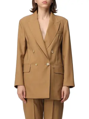 Max Mara Double-breasted Blazer - Camel