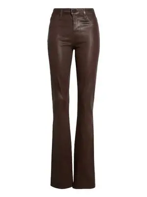 L'AGENCE Ruth Coated High-Waist Straight-Leg Jeans