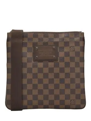 LOUIS VUITTON Damier Ebene Pochette Plate Brooklyn