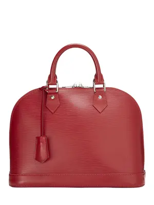 LOUIS VUITTON Louis Vuitton Epi Alma PM Handbag Red