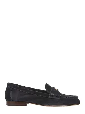 Veronica Beard Hazelwood Suede Penny Loafers Eclipse