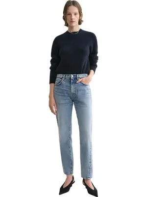 TOTEME Twisted Seam Jeans - Worn Blue