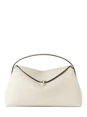 TOTEME T-lock Top Handle Bag - Milk Grain
