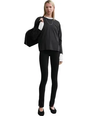 TOTEME Zip Leggings - Black