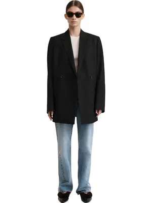 TOTEME Double-breasted Blazer - Black