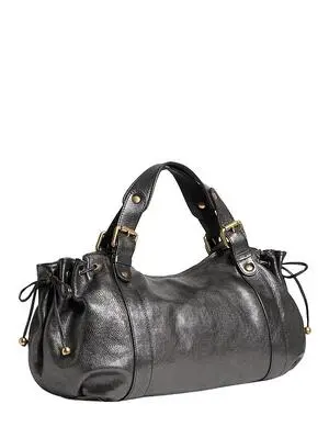 Gerard Darel 24h Leather Tote - Gray