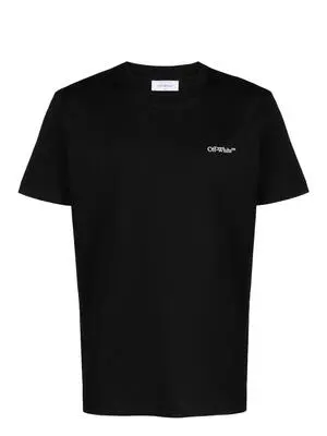 Off-White Arrows-print Cotton T-shirt - Black