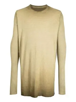 Boris Bidjan Saberi Fine-ribbed Long-sleeved T-shirt - Yellow