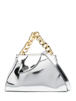 Gcds Comma Faux-leather Crossbody Bag - Silver